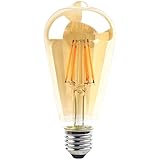 LED Rustika Filament Edison Glühbirne 4W E27 Gold extra warm 1800K ST19 Kolbenform: Amazon.de ...