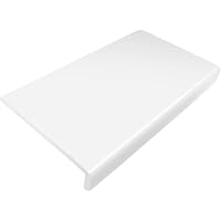 175mm White UPVC Window Board/Cill Cover 1.25m Long 9mm Thick Plastic ...