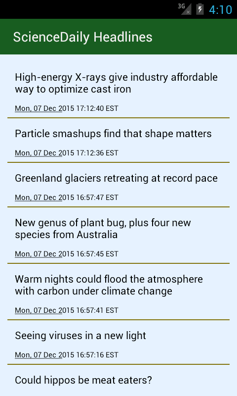 ScienceDaily Headlines: Amazon.co.uk: Appstore for Android