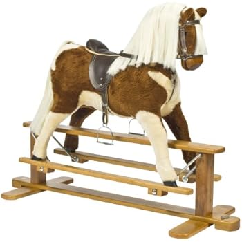 Rocking Horse Replacement Mane & Tail Set (Black) ROCKING RANCH: Amazon ...