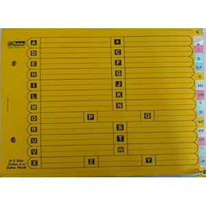 Pre-Punched Cardboard File Divider-1/8, 100 Pc/Pack - 5 packs : Amazon ...