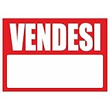 CARTELLO "VENDESI" PLASTIFICATO CON SCRITTA "RIVOLGERSI" + "TELEFONO ...