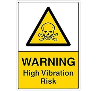 WARNING: High Vibration Risk, (CW448-A4AL-01), Material: Aluminium ...