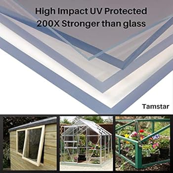 2ft x 2ft x 3mm Acrylic Plastic Greenhouse Glass (610 x 610mm): Amazon ...