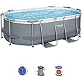 Bestway Power Steel Above Ground Pool, Swimming Pool Set With Filter ...
