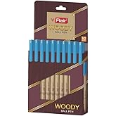 FLAIR Woody 0.7mm Ball Pen Box Pack | Attractive Woody Design | Smooth ...
