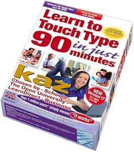 KAZ - Learn To Touch Type in 90mins v17 : Amazon.co.uk: Software