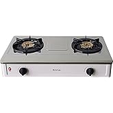 Rinnai 2 Burner Table Top Gas Stove, Full Safety Cooktop with Brass Pan ...