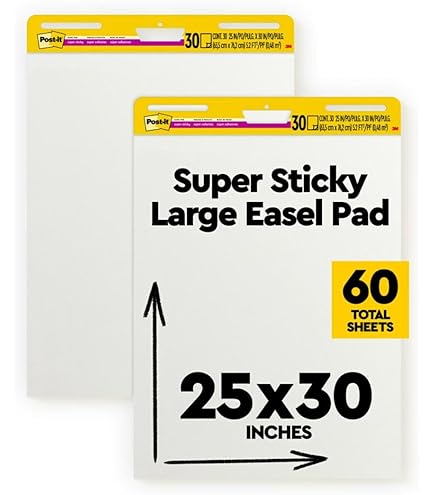 Anchor Chart Paper Large Poster AFMAT Sticky Easel Pads, Chart Paper ...