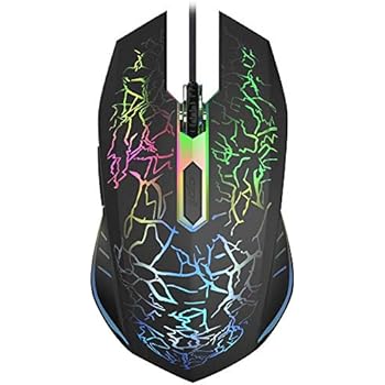 ARES M1 Professional 800/1200/1600/2400 DPI Optical USB Wired Gaming Mouse Mice With Multi-Color ...