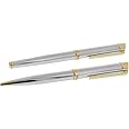 Stratton ST1004 Two Tone Rollerball And Ballpoint Pen Silver Gold Gift ...