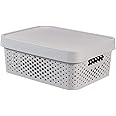 Curver Infinity Plastic Grey Storage Box 11Litres 36x27x14[cm] : Amazon ...