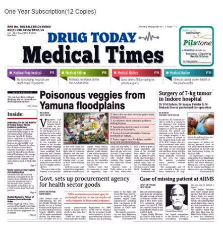 Amazon.in: Buy Drug Today Medical Times | 12 Issues Newspaper annually ...