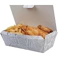 100 - Newspaper Print Fish & Chips Fast Food Take Away Packaging Tray ...