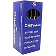 Stylostik Black Pens Pack of 50 Biros : Amazon.co.uk: Stationery ...