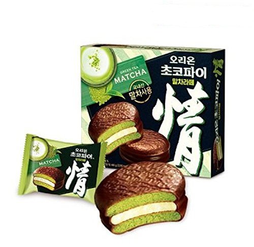 Green Tea Matcha Choco Pie Latte Flavor 1 Box 12 | Desertcart INDIA