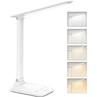 Lacmisc bureaulamp LED 6W kantoor tafellamp 5 kleuren en 10 ...