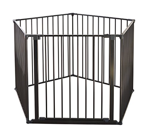 Scandinavian Pet Design SPD Pet Pen and Room Divider, Black - just.DOG