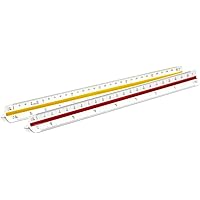 Liquidraw Imperial Triangular Scale Ruler 12", Architectural : Amazon ...