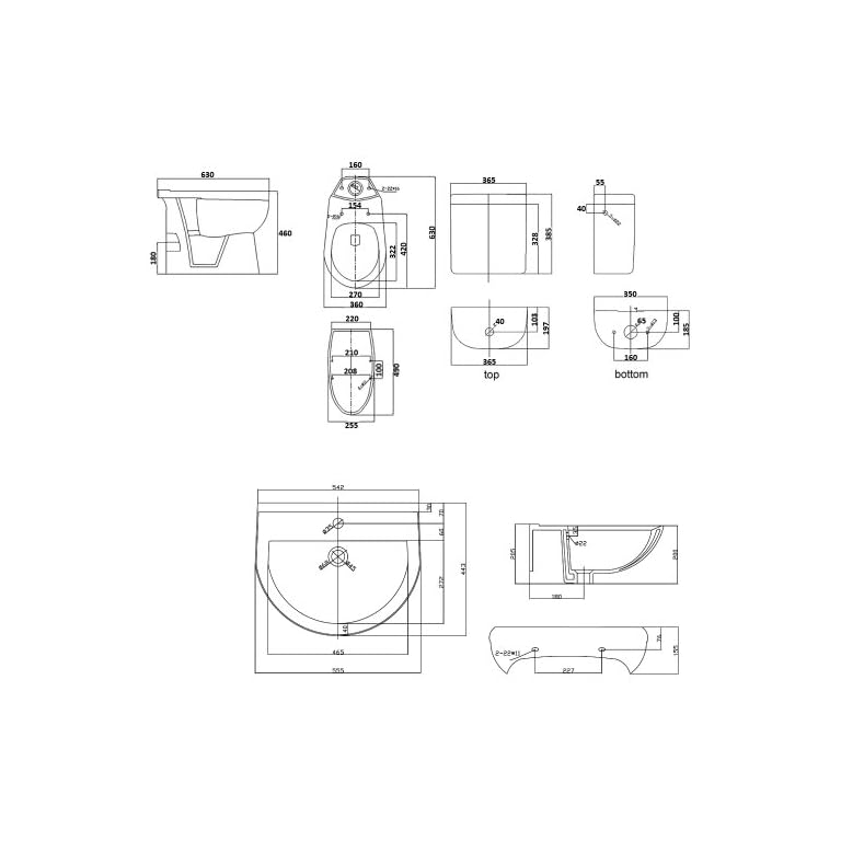Trueshopping White Ceramic Doc M Pack Disabled Bathroom Suite With WC ...