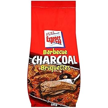 BBQ Barbecue Fuel Express Charcoal Briquettes Weight 5KG 702421: Amazon ...