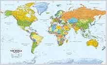 Huge World Wall Map (World Wall Maps): Amazon.co.uk: Global Mapping ...