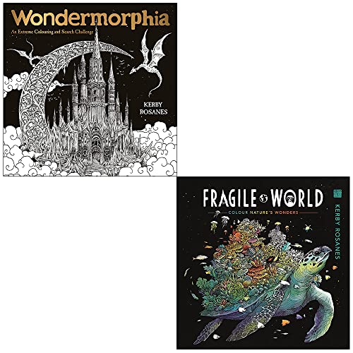 Kerby Rosanes Colouring Book Collection 2 Books Set (Wondermorphia ...