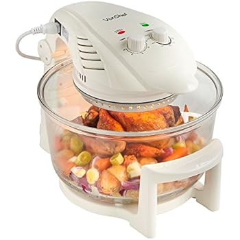 VonShef Premium Halogen Oven Cooker with Hinged Lid - 12L Health Fryer ...