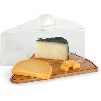 Zeller 22028 - Vassoio porta formaggi in legno di faggio, con coperchio ...