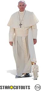 Star Cutouts Pope Francis Life Size Cardboard Cut Out, Multi-Colour ...