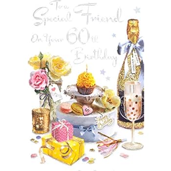 Best Friend 60th Happy Birthday Card - Lots of Love to The Best Friend ...