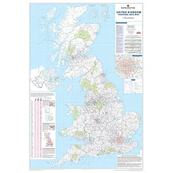 Postcode District Map 1 Southwest England and South Wales (Cardiff and ...