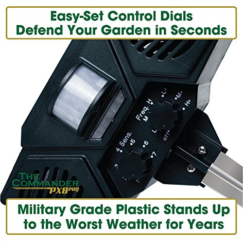 Pest Control Patrol- Solar Ultrasonic Outdoor Home Guard Electronic Cat ...