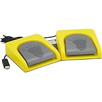 iKKEGOL USB Double 2 Foot Switch Control Pedal Video Game Customized PC ...