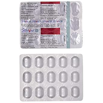 Storvas 20 - Strip of 15 Tablets : Amazon.in: Health & Personal Care