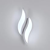 Comely Modern LED Wall Light Indoor, 22W Elegant Spiral Wall Lamps for Bedroom, White LED Wall ...