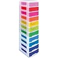 Really Useful Box Plastic Storage Storage Tower 11x7 Litre Clear Frame with Rainbow Drawers ...
