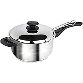 KitchenCraft Large Chip Pan with Basket and Lid 20cm, Induction Safe ...