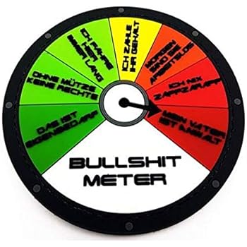 Polizeimemesshop Bullshit Meter PVC Patch: Amazon.de: Auto