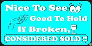 Green Panda®-Nice to See Good to Hold if Broken considered Sold | 12x6 ...