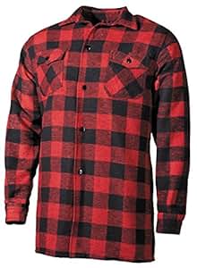 Lumberjack Shirt Canadian Wood Cutter Heavy Lumberjack Shirt Red/Black ...