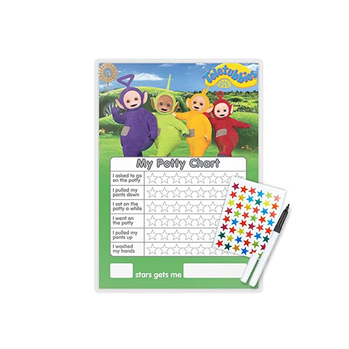 Buy TELETUBBIES POTTY TOILET TRAINING reward Chart + Pen & Free Star ...