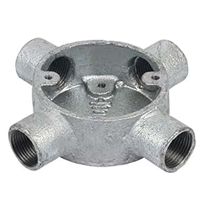 20mm 4 Way Galvanised Conduit Box: Amazon.co.uk: DIY & Tools