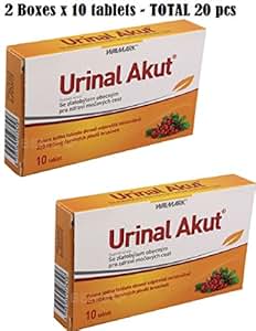Urinal Akut 10 Tablets for Problems with Urinary / Cystitis / Prostate ...