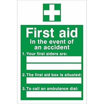 First Aiders Are Fire Marshals Are Sign - A5 1mm Rigid Plastic - First ...