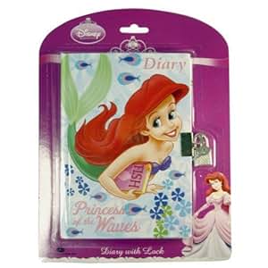 Disney Princess Ariel Diaries notebook - Little Mermaid diary with lock ...