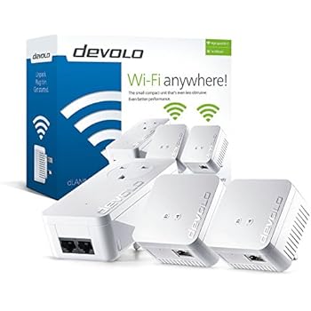 Devolo dLAN 650 Triple+ Powerline Starter Kit (3 GB LAN Ports, Pass Through, 600 Mbps): Amazon ...