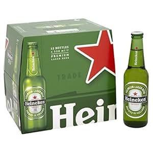 Heineken Premium Lager Beer Bottle (12 x 330ml): Amazon.co.uk: Prime Pantry
