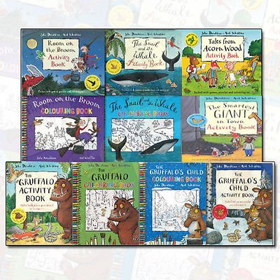 The Gruffalo Activity And Colouring Book Collection 10 Books Bundle ...