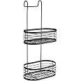 HOMION Over Shower door Screen Caddy Hanging Bathroom Organiser Shower ...